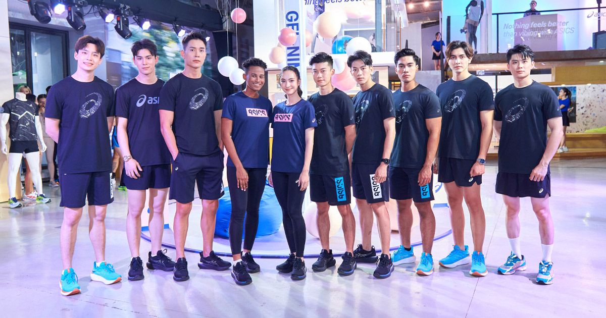 ASICS "NOTHING FEELS BETTER THAN MOVING WITH ASICS"